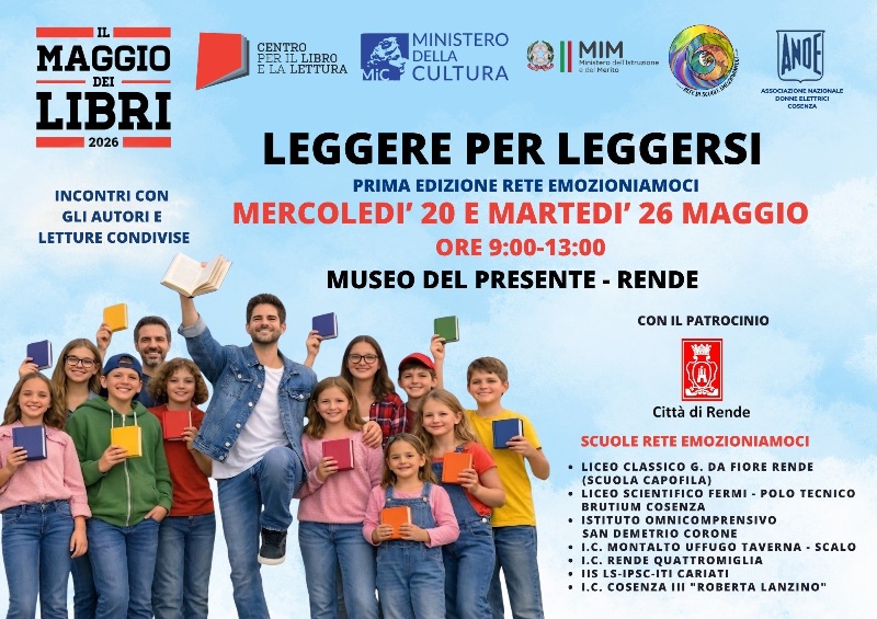 Rende, la Rete Emozioniamoci apre la kermesse “Leggere per leggersi ...